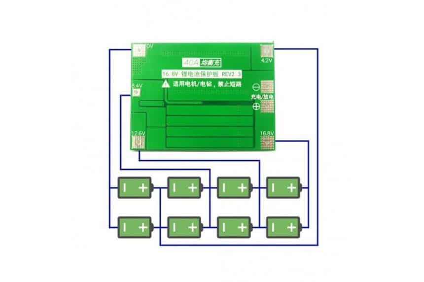 22.2V BMS 6S 20A NMC 18650 Lithium Battery Protection Board - Sun ...