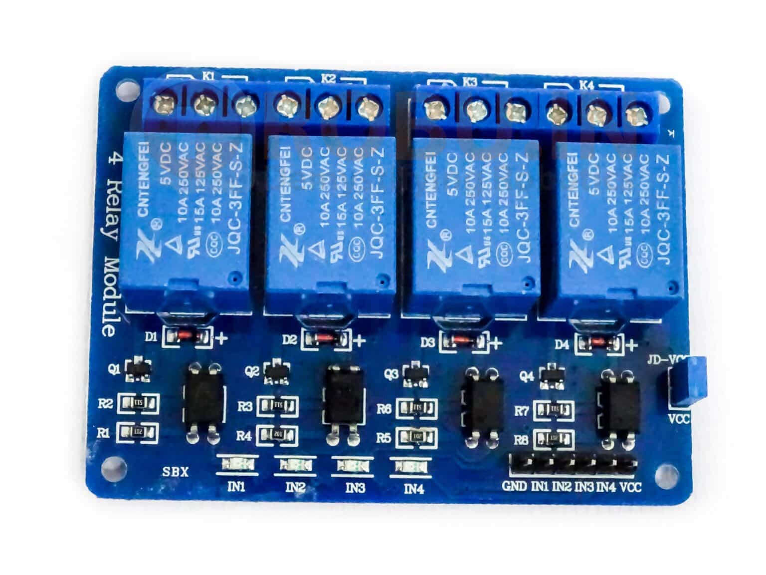 4 Channel 5V Relay Module with Optocoupler
